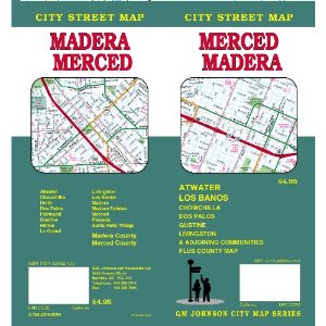 Merced/Madera City Street Map CA GMJ [9781926532103] - $4.95 : ITMB, We ...