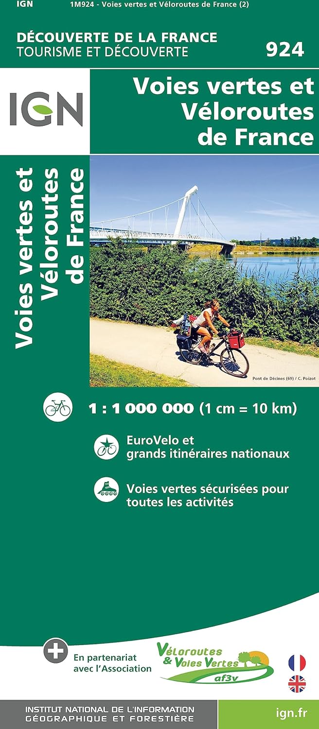 France Cycling Routes Map (924) 1: 1,000,000 [9782758547938] - $17.95 ...