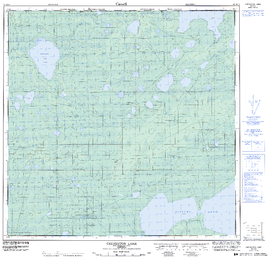 084M14 - CREIGHTON LAKE - ALBERTA [084M014] - $14.95 : ITMB, We are ...